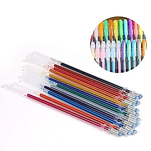 lotus.flower 60PCs Gel Pens Gel Refills Rollerball Pastel Neon Glitter Pen Drawing Colors(Random Color) (60pcs)