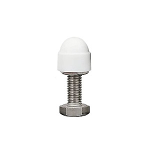 Idomin 10pcs Acorn Nuts M4 M5 M6 M8 M10 M12 White Plastic Decorative Cap Blind Nuts Caps Covers Hex Dome Acorn Nut (Size : M8)