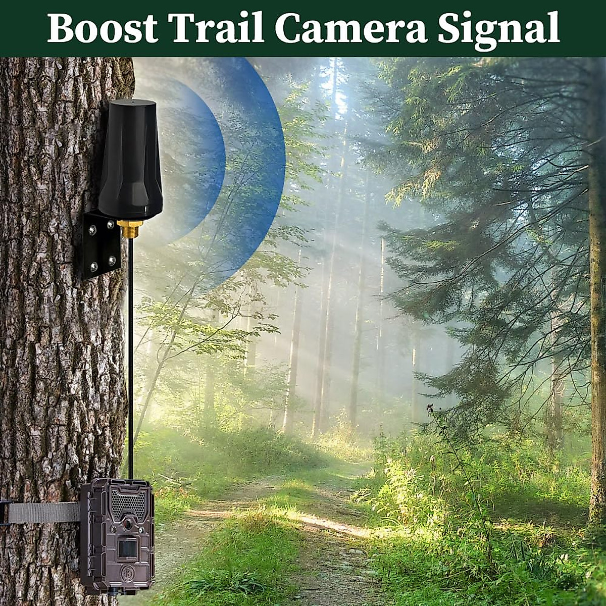 Bingfu 4G LTE SMA Cellular Trail Camera RP-SMA Male Antenna Compatible with Spypoint Link Micro Covert Spartan Stealth Tactacam Muddy Wildlife Hunting Game Cam Outdoor Mobile Security Camera