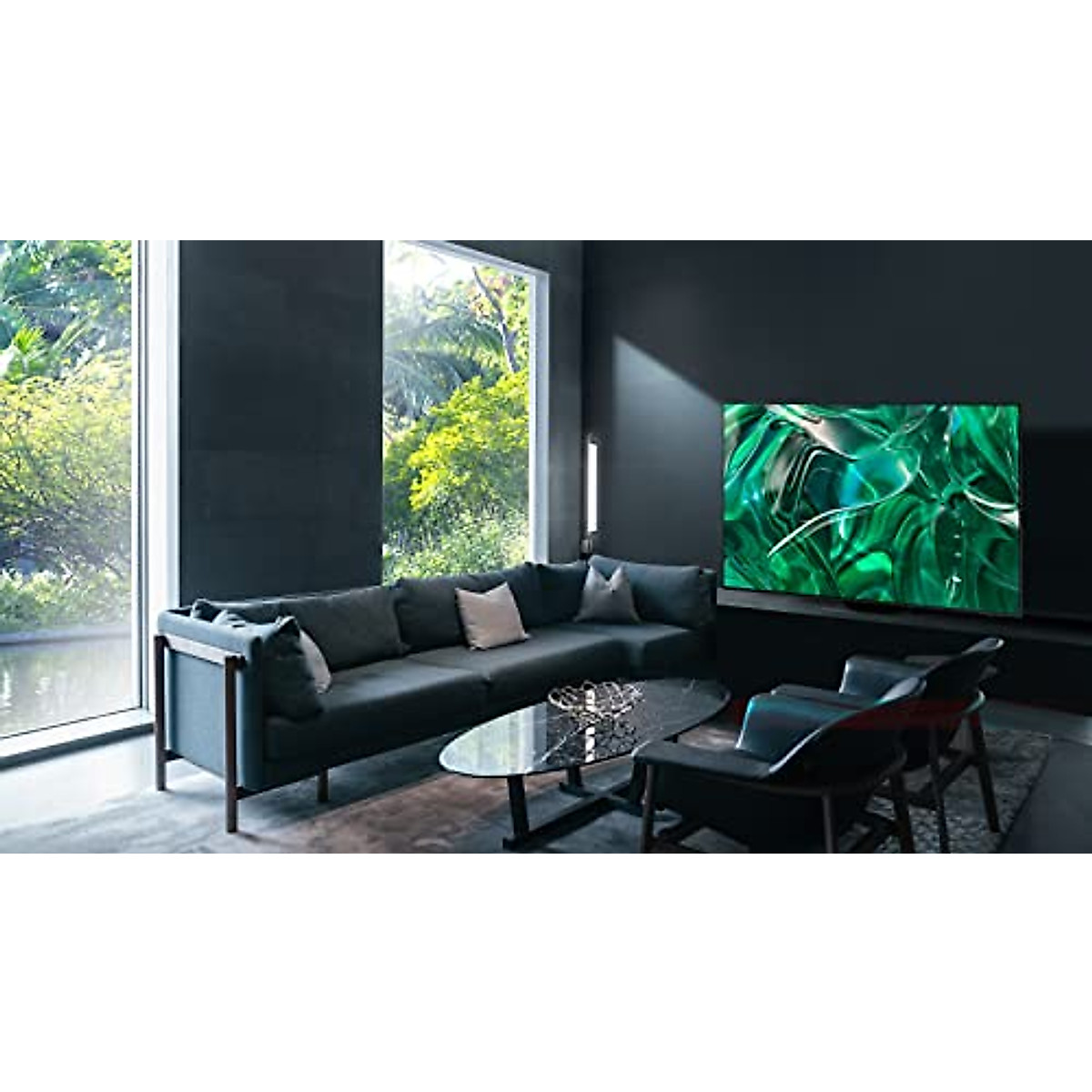 SAMSUNG 65-Inch Class OLED 4K S95C Series Quantum HDR Smart TV w/Dolby Atmos, Object Tracking Sound+, Q Symphony, Motion Xcelerator Turbo Pro, Gaming Hub, Alexa Built-in (QN65S95C), Titan Black