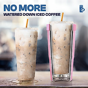 Frost Buddy Togo Buddy - 30 oz Stainless Steel Vacuum Insulated Tumbler - Thermal Mug for Hot and Cold Drinks - Dunkin Cup (Mademoiselle)