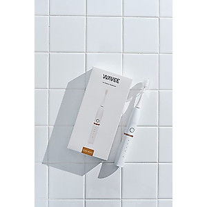 Wavee W-1 Rechargeable Electric Toothbrush, Sonic Brush Technology, Pearl White