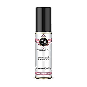 CA Perfume Impression of Bamboo For Women Replica Fragrance Body Oil Dupes Alcohol-Free Essential Aromatherapy Sample Travel Size Concentrated Long Lasting Attar Roll-On 0.3 Fl Oz/10ml