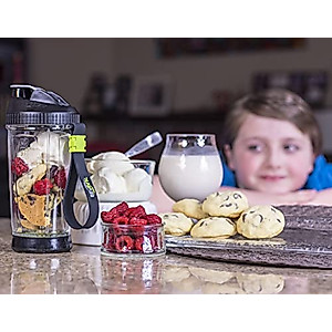 Bevrev Blender & Mixer 2-Pack: Includes Non-Electric Blender Sports Bottle with Stainless Steel Blades for Shakes/Smoothies & Non-Electric Mixer with The Propeller Blade for Mixing Protein Powders.