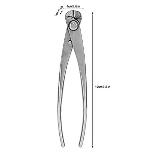 Aoutecen Bonsai Cutter, Branch Cutter Bonsai Tools Strong Hardness Labor Saving 19x4x1cm   for Courtyard for Modeling
