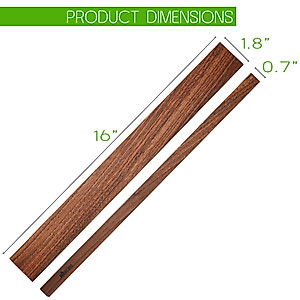 Mr.Art Wood Magnetic Wooden Kitchen Knife Holder Strip Bar, Size 16” – Store Knives and Tools Efficiently, Versatile and Multipurpose, 100% Natural Walnut Wood