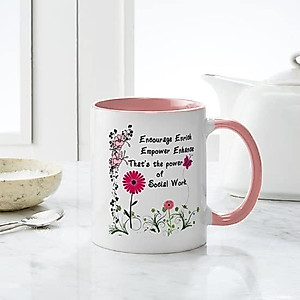 CafePress The Power Of Social Work Mugs Ceramic Coffee Mug, Tea Cup 11 oz