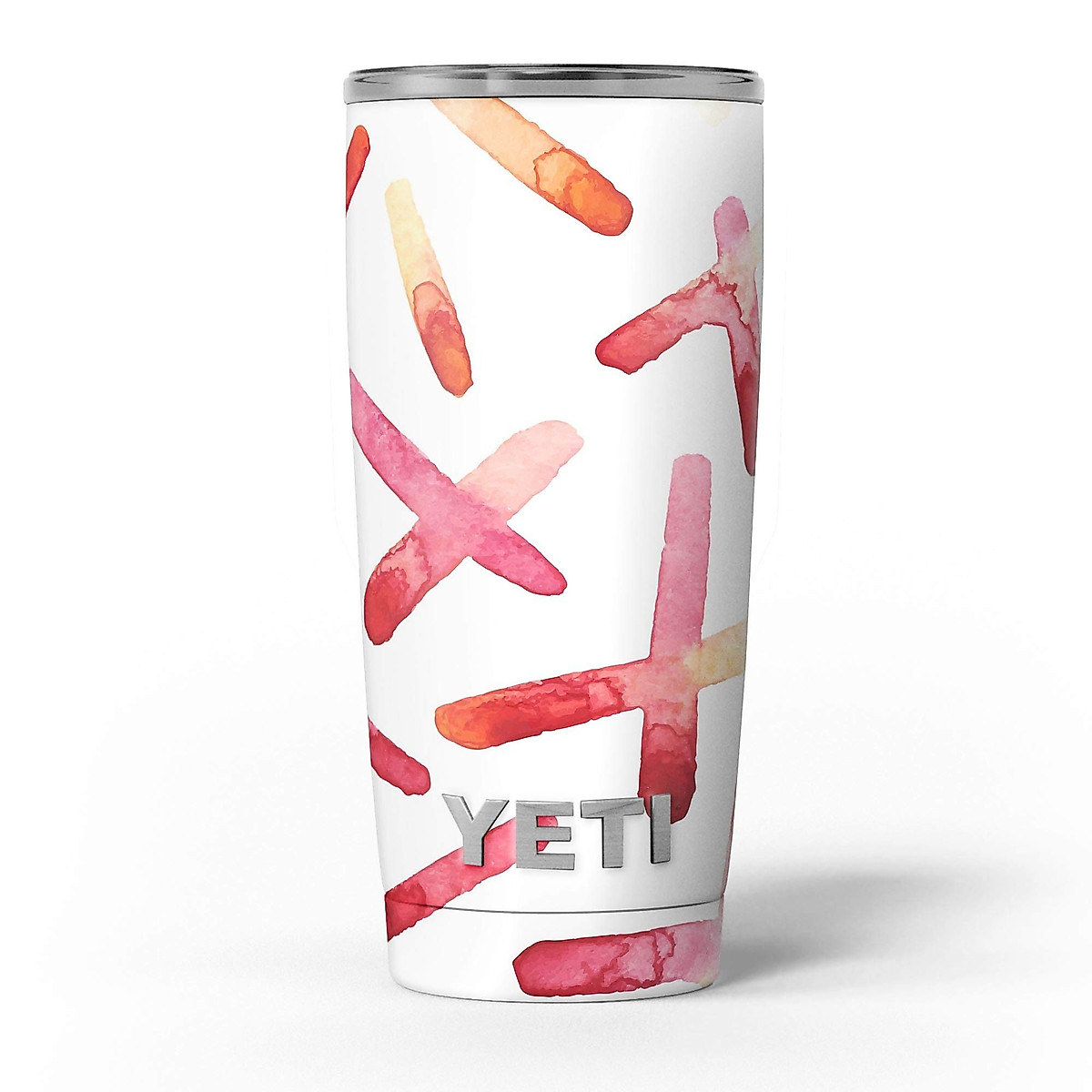 Design Skinz Pink and Orange Microscopic Lens - Skin Decal Vinyl Wrap Kit Compatible with The Yeti Rambler Cooler Tumbler Cups