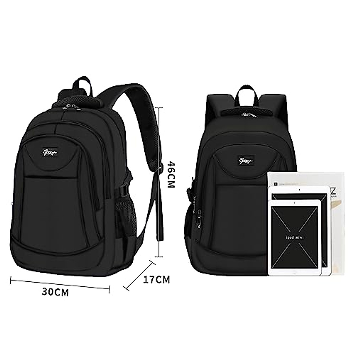 SUTMDO Casual Lightweight Backpacks for Boys & Girls, School Bookbags, 15 "Laptop Backpack, Travel Bag (211hei)