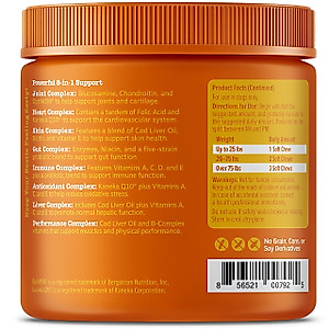 Zesty Paws Senior Advanced Glucosamine for Dogs - for Hip & Joint Arthritis Pain Relief + Multifunctional Supplements for Dogs with Probiotics for Gut & Immune Health