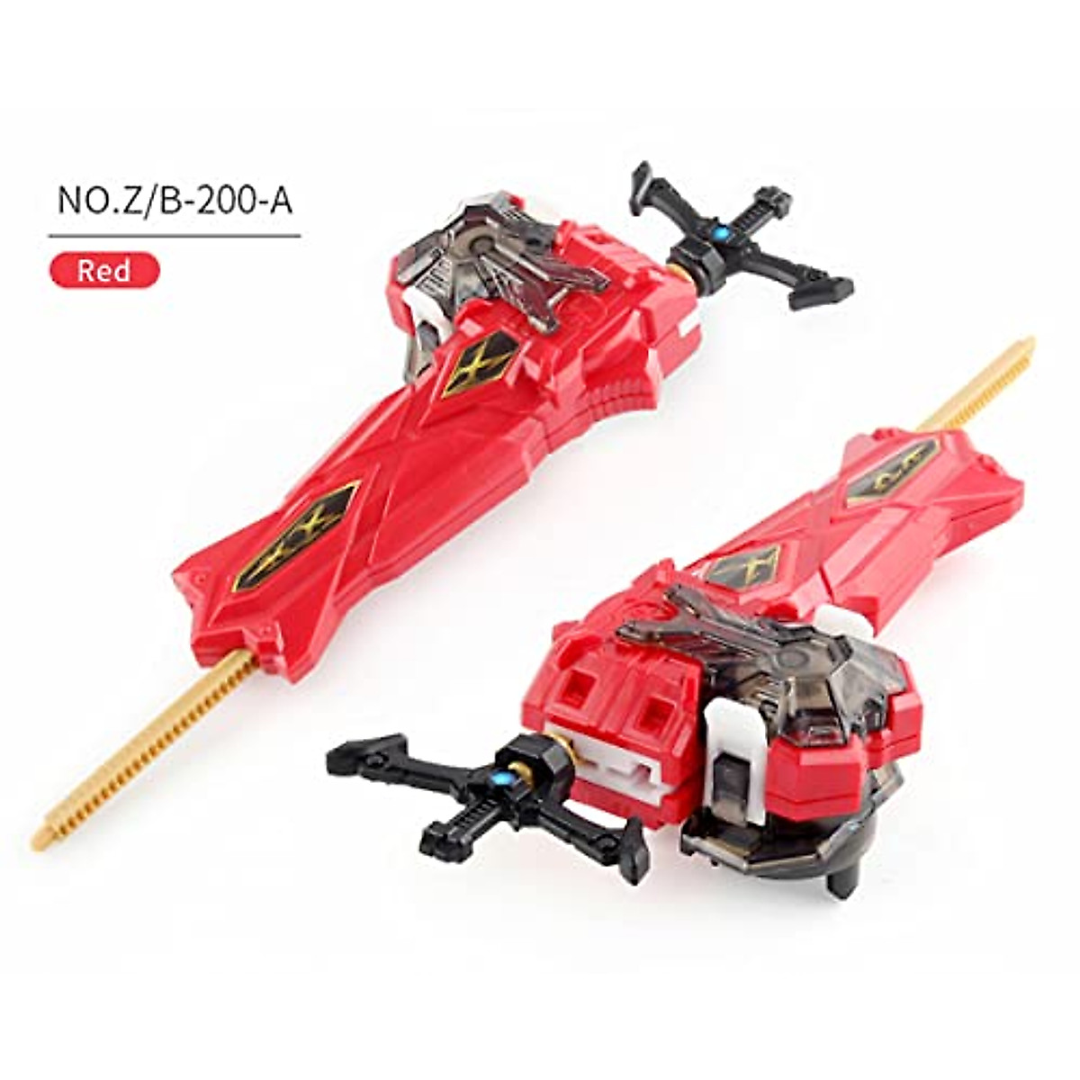 WTUME B-206 Barricade Lucifer B-205 Burst Spriggan Battling Gyros Tops Bey Burst Battle 2-Piece Gyros+1 Pcs Bey Launchers Bayblade Burst quadrive pro Series Set for Kids Children Birthday Party Idea