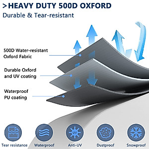 STARTWO Patio Furniture Covers, 4 Piece Heavy Duty Waterproof Outdoor Furniture Cover with Windproof Buckle Strap, Rattan Wicker Patio Furniture Set Cover for Couch Chair, Black