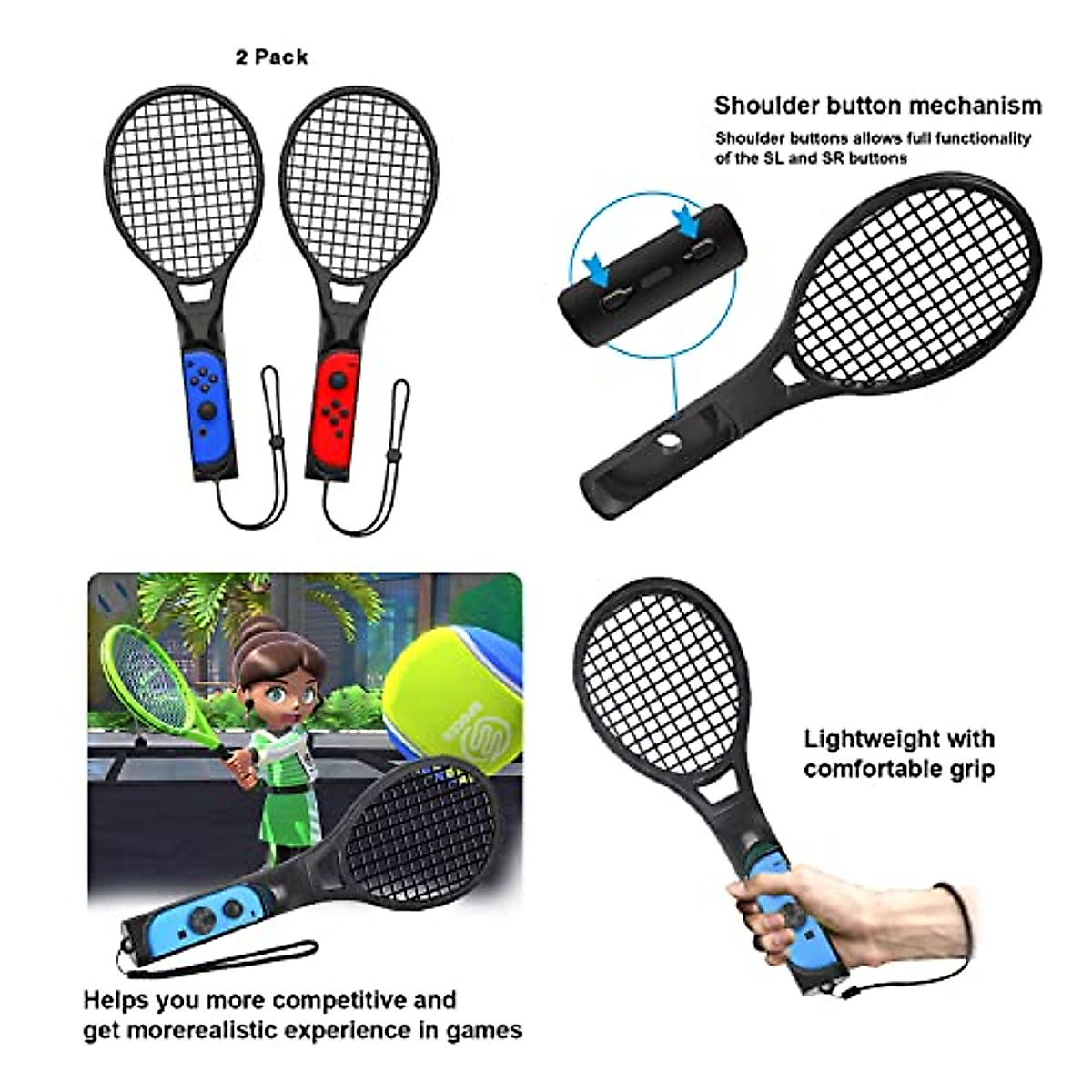 Switch Sports Accessories - CODOGOY 11 in 1 Switch Sports Accessories Bundle for Nintendo Switch Sports, Family Accessories Kit Compatible with Switch/Switch OLED Sports Games