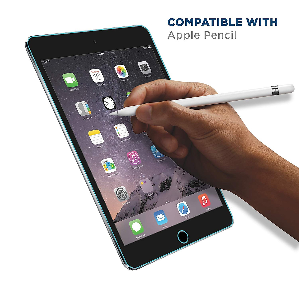 Tech Armor Ballistic Glass Screen Protector Designed for Apple iPad Air, Air 2 and iPad 9.7 Inch (2017) 1 Pack