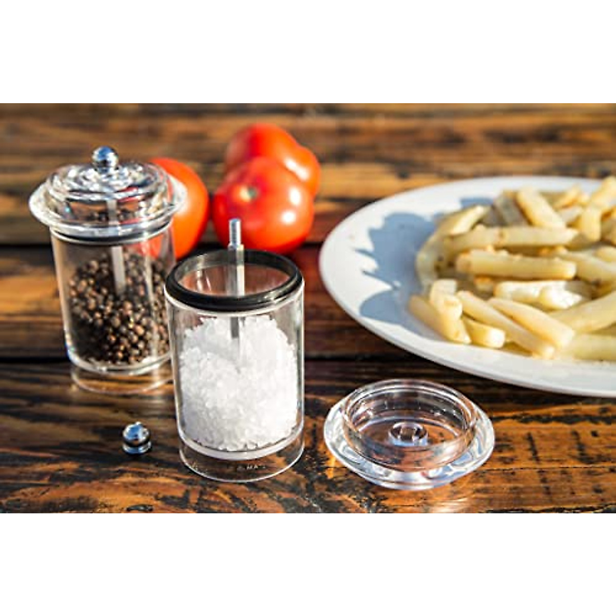 Cole & Mason H83001P Solo Clear Pepper Mill, Precision+, Acrylic, 114 mm, Single, Includes 1 x Pepper Grinder