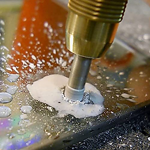 10 Pack Diamond Drill Bit Set, 6mm (1/4inch) Small Diamond Hole Saw Kit for Glass, Ceramics, Porcelain, Ceramic Tile, Marble