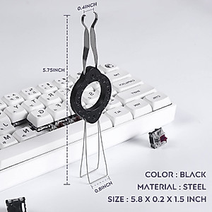 Byhoo Keycap Puller and Switch Puller, Universal Keyboard Switch Puller, Stainless Keycap Remover, 2 in 1 Keycap and Switch Remover Tool for Mechanical Keyboard & Gaming Keyboard