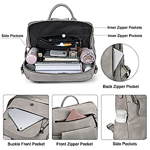 CLUCI Womens Backpack Purse Large Leather Travel Convertible Fashion Designer Ladies Purse