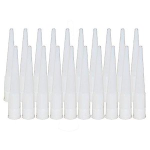 GooChan 20-Pack Caulk Nozzles (White / 20 Pcs)