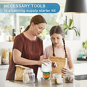 GVsmart Electric Mason Jar Vacuum Sealer, Canning Sealing Kit for Food Storage, Kitchen Gifts for Home, Vacuum Pump Mason Jar Sealer, Wide and Regular Mouth Mason Lids for Cans and Bottles