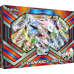 Pokemon TCG: 2017 Lycanroc Gx Box with 1 Foil Lycanroc Gx Card