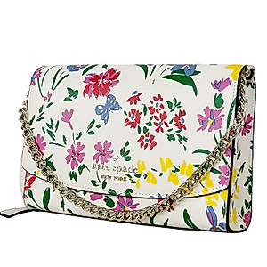 Kate Spade New York Carson Convertible Chain Crossbody Shoulder Bag Floral Garden Bouquet