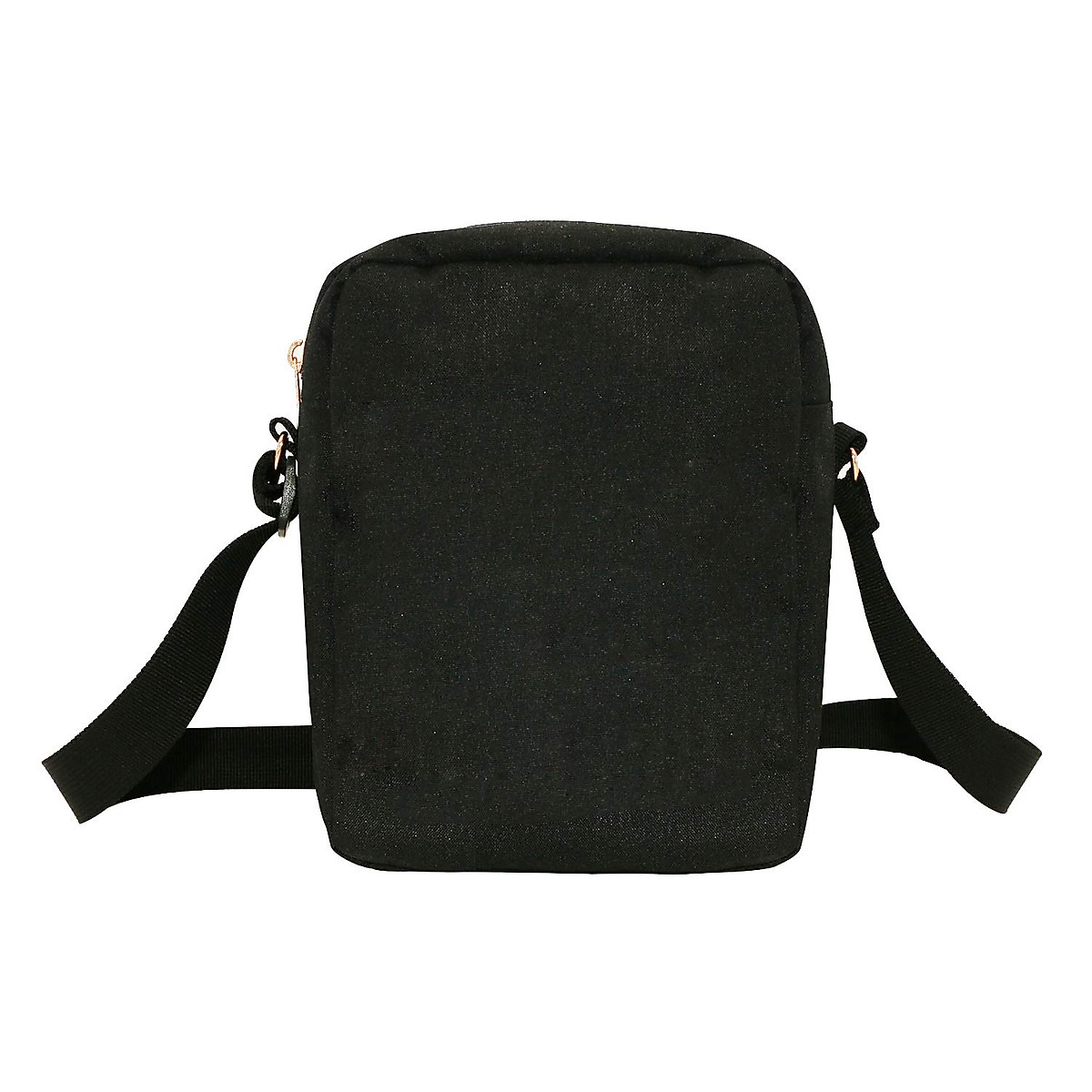 seeknfind Mini Canvas Cellphone Bag Cute Embroidery Crossbody Bag Shoulder Bag for Women Girl (208-black)