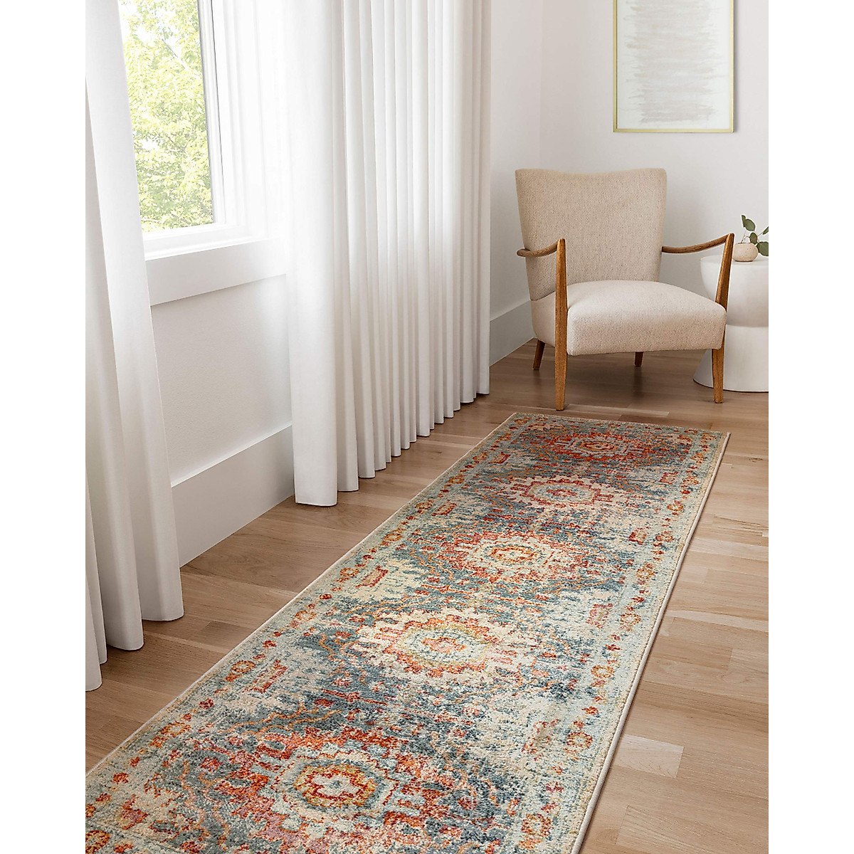 Loloi II Jocelyn Collection JOC-03 Mist/Multi 9'-6" x 12'-6" Area Rug