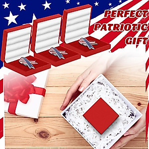 50 Pcs Memorial Day Veteran Gifts American Flag Lapel Pins Metal USA Waving Flag Pins Patriotic Ribbon Pins Bulk Independence Day Hat Pins Decorations United States Badge Pins Brooch (Bow)