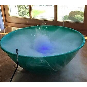 AGPTEK Aluminum Mini Mist Maker Fogger Water Fountain Pond Fog Machine Atomizer, Perfect for Halloween, Christmas and Other Holidays