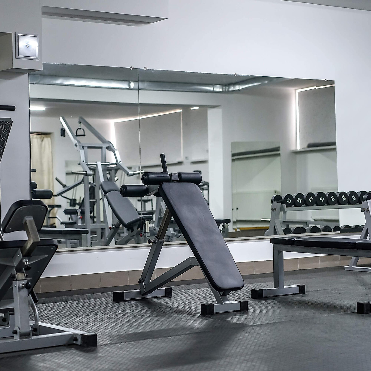 Fab Glass and Mirror Full Length Mirror 1/4" Thick Frameless Activity Mirror for Gym and Dance Studio Mirrors, Vanity Mirror - Flat Edge Standard Mirrors, 48" x 72"