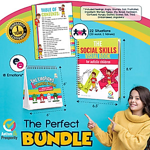 Autism & Prosperity Kids Emotions & Social Life Skills Autistic Children Set ASD Child Boys Girl Teen Learning Materials Toys Game Sensory Special Needs No 1-3 Toddlers Age Gifts 3 4 5-7 8-12 Products