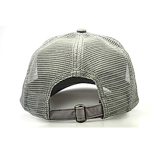 MUNULA Oversize XXL Mesh Trucker Hat Big Head Hats for Men High Crown Baseball Cap Breathable Dad Hat Adjustable 23.6"-25.6" (Gray)