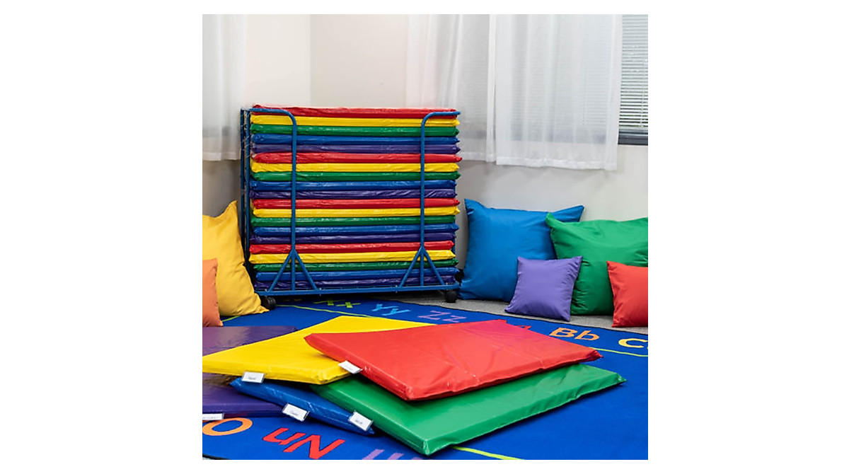 Children's Factory Rainbow Rest Mats Set - Comfortable Napping for Kids