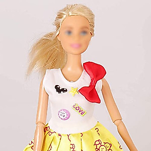 SOTOGO 33 Pieces Doll Clothes and Accessories for 11.5 Inch Girl Boy Doll Wedding Playset Include 12 Sets Doll Groom Suit/Wedding Dress/Casual Wearing Clothes, 8 Pairs Shoes and Doll Accessories