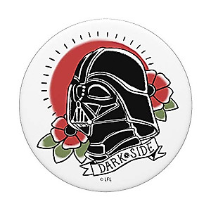 Star Wars Darth Vader Floral Classic Tattoo Design PopSockets PopGrip: Swappable Grip for Phones & Tablets