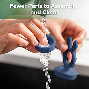 Haakaa Baby Fruit Food Feeder & Mini Freezer Nibble Tray Combo, Breastmilk Popsicle Molds for Baby Cooling Relief, BPA Free Silicone Feeder for Safe Infant Self Feeding, 4 Month+ (Steel Blue)