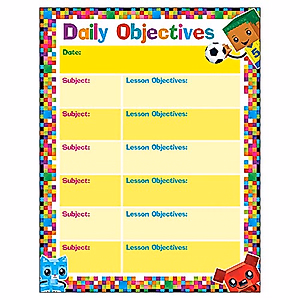 Daily Objectives BlockStars!® Learning Chart