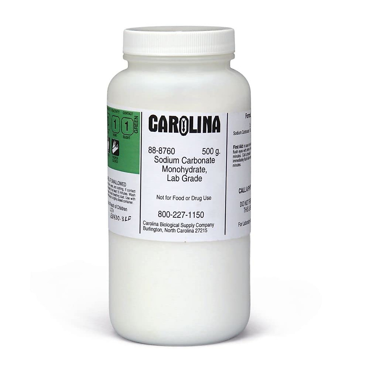 Sodium Carbonate, Monohydrate, Granular, Laboratory Grade, 500 g