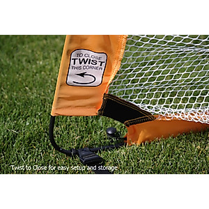 PUGG 6 Foot Pop Up Soccer Goal - Portable Training Futsal Football Net - The Original Pickup Game Goal (2 Goals and Bag)