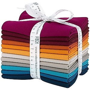 Robert Kaufman Kaufman Kona Cotton Fat Quarter Bundles 12 Pcs , Tuscan Skies