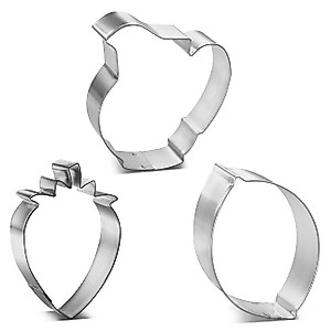 Foose Strawberry Lemon Pitcher Cookie Cutter 3 Pc Set HS0467 - USA