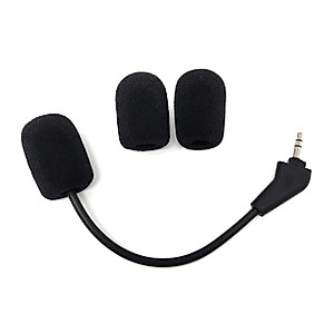 TNE - Corsair Replacement Game Mic 3.5mm Microphone Boom for Corsair HS50 Pro, HS60, HS70 SE Gaming Headsets | Extra Foam Cover Pop Filters