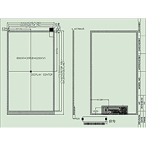 SANZAMELIN 8.0 inch TFT LCD 800 * 1280 Resolution LVDS Interface IPS LCD with capacitive Touch