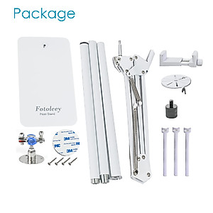 Fotoleey Floor Stand for Baby Monitor/Security Camera/Cellphone with Clamp Compatible with Nanit Pro Smart, Kasa, VTech, Owle, Owlet Cam 2, Nooie invidyo, SwitchBot, BJS Cubo Ai Plus