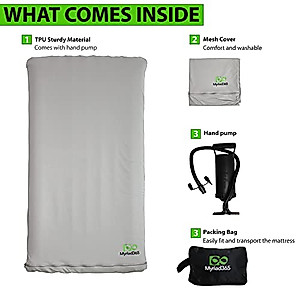 Ultimate Toddler Travel Bed - with Pump Included, Portable Toddler Mattress, Fits Easily Into Any Suitcase or Trunk, Toddler Floor Bed, Inflatable Toddler Bed with Mattress Included for Ages 2+