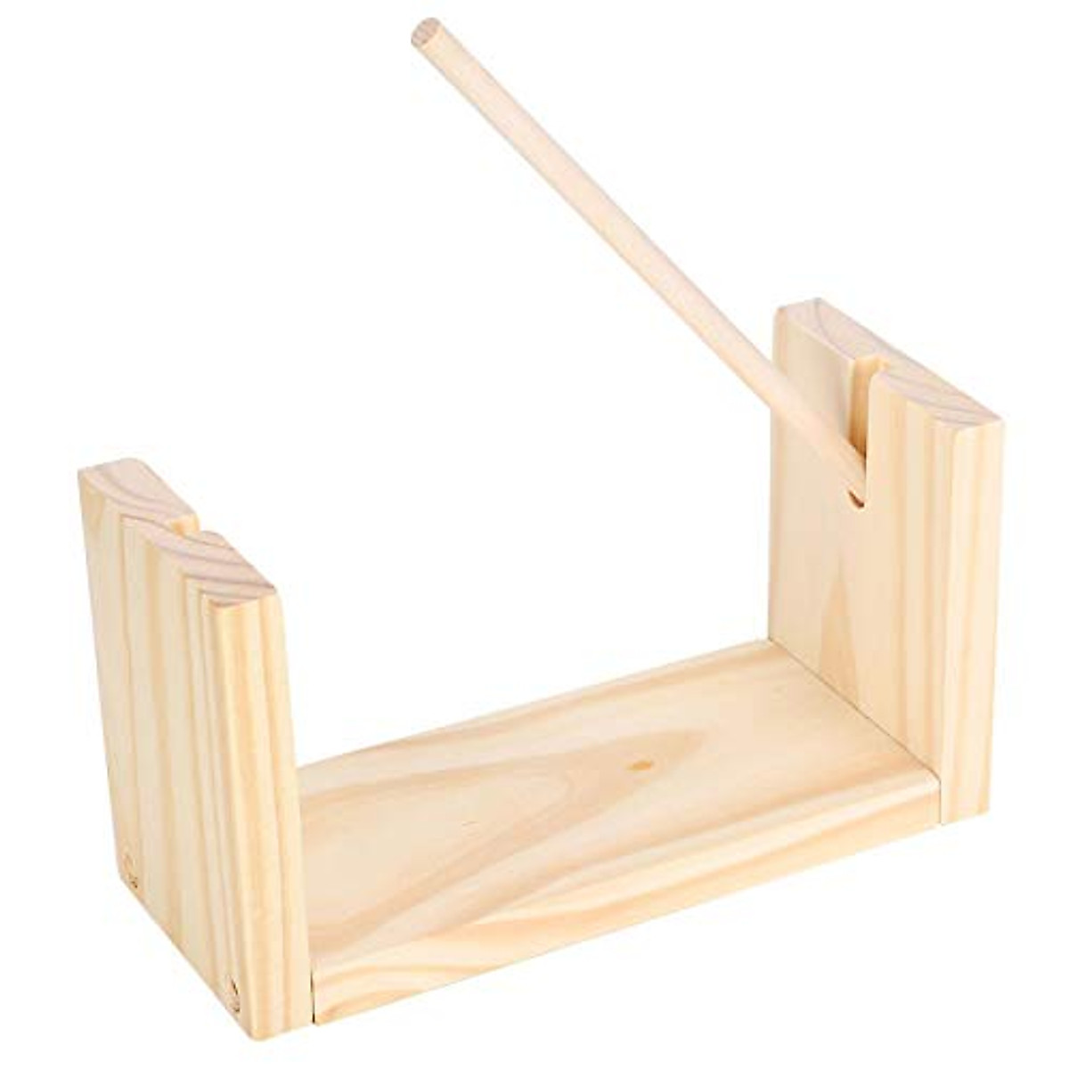 Yaami Yarn Spool, French Hemp Wooden Crochet Thread Rack Twine Holder With Twirling Mechanism String Sewing Spinner Knitting Embroidery Stand Dispenser Weaving Macrame Tool for Home Mall Store 20cm