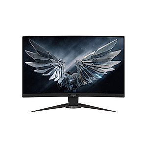 AORUS CV27F 27" Frameless Curved 1500R Gaming Monitor, FHD 1080p, 90% DCI-P3 Color Accurate VA Panel, 1ms 165 Hz, HDR, FreeSync Premium Pro, Height/Tilt/Swivel Adjustable, VESA, Zero Bright Dot Policy