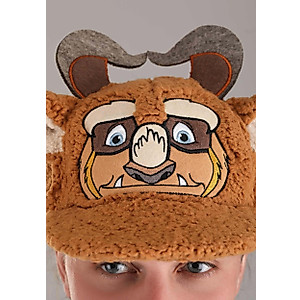 elope Disney Beast Plush Fuzzy Costume Cap with Ears Standard Multicolor