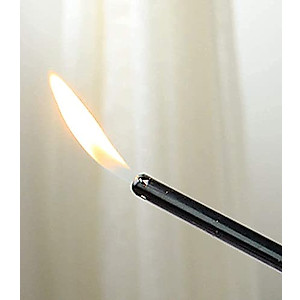 6 Pack - Vezee Fuel Included Handi BBQ Grill Click Flame Long Stem Lighter - Refillable Butane Gas Candle Fireplace Kitchen Stove Wind Resistant, Red